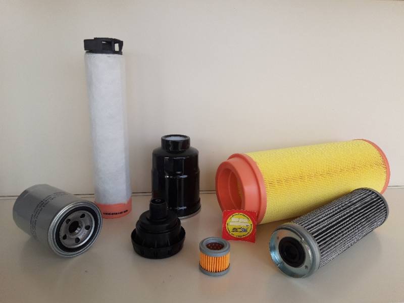 großer Filter - Satz passend für den Terex TC 48